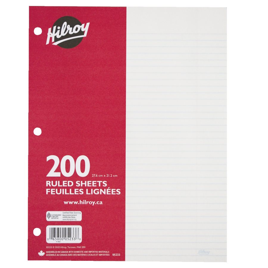 Loose Leaf Sheets